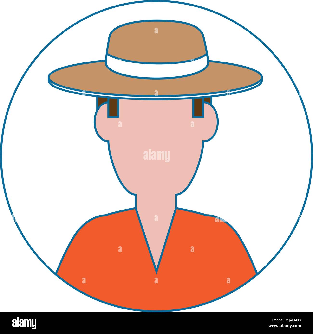 Gardener farmer avatar Stock Vector Image & Art - Alamy
