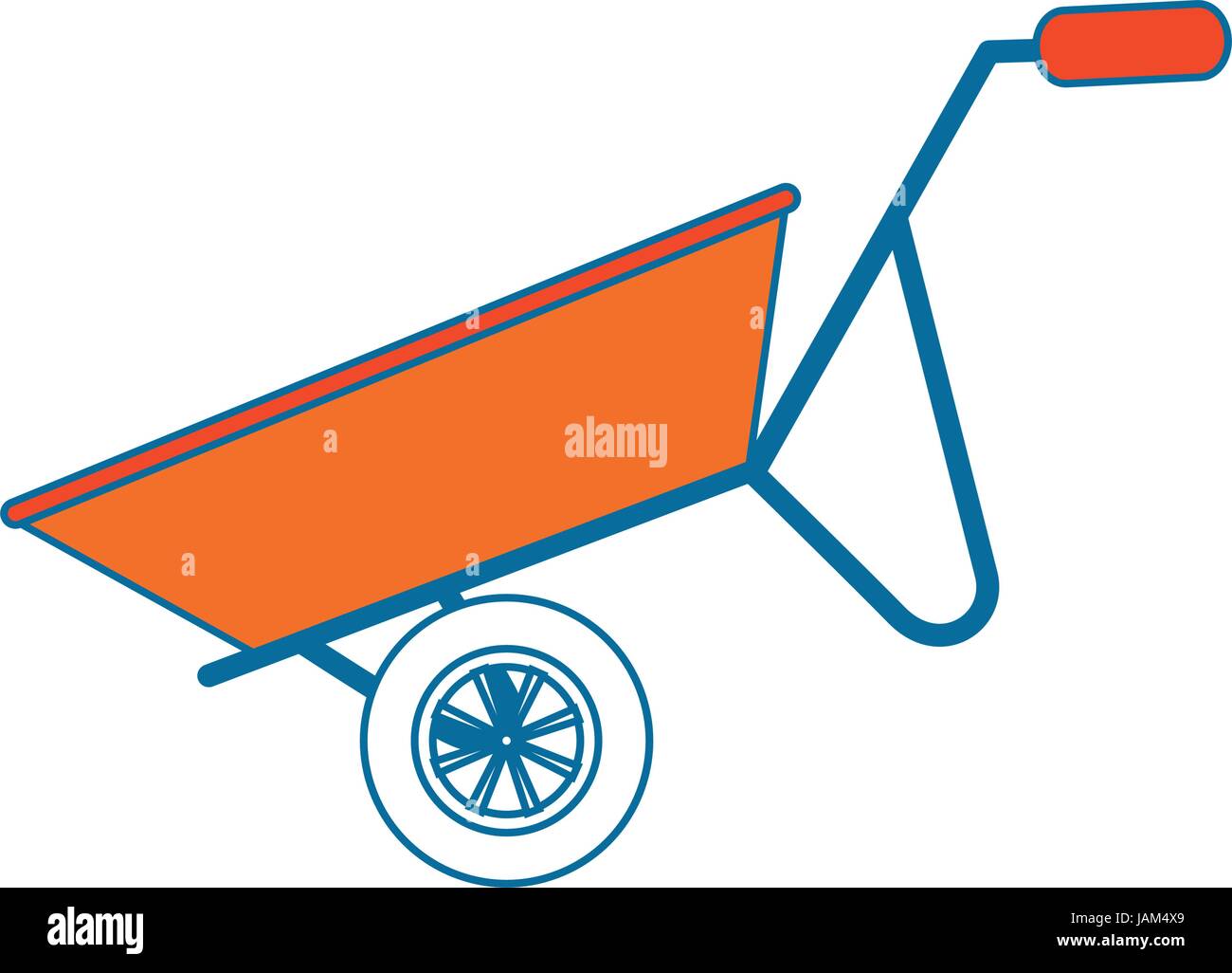 Wheelbarrow construction tool Stock Vector Image & Art - Alamy