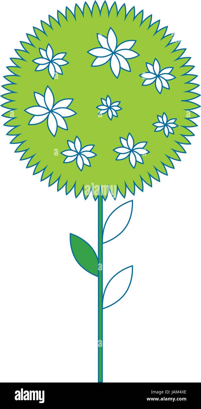 Flower tree isolated Stock Vector Image & Art - Alamy
