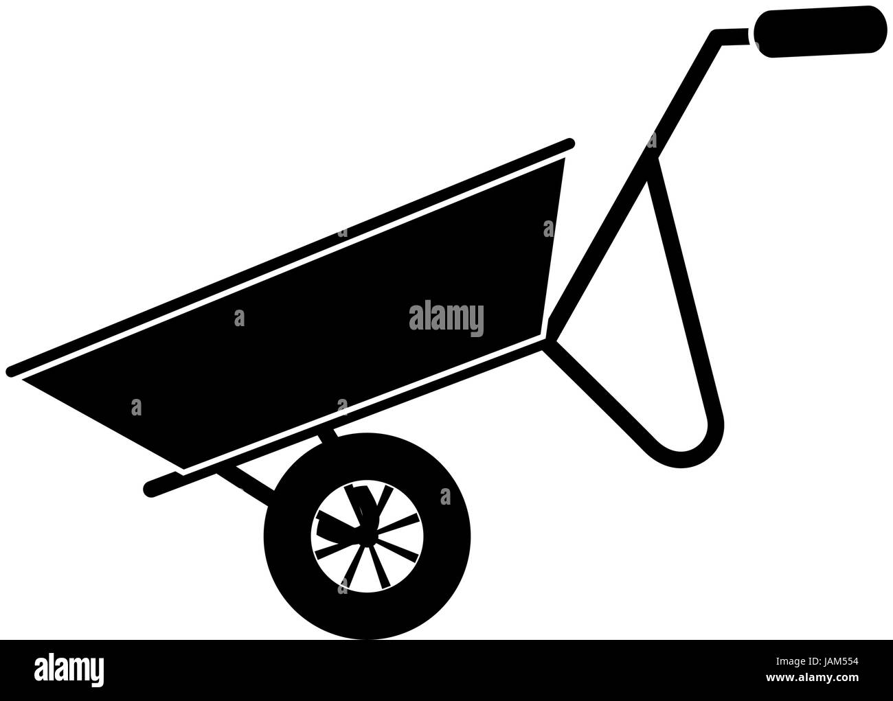 Wheelbarrow construction tool Stock Vector Image & Art - Alamy