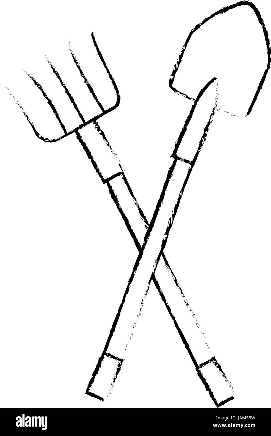 Rake Shovel Crossed High Resolution Stock Photography and Images - Alamy