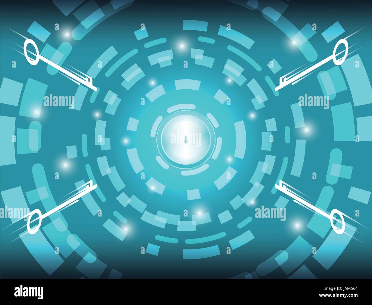 Cyber Security Technology Background Concept Designed as Keys Are Ready ...