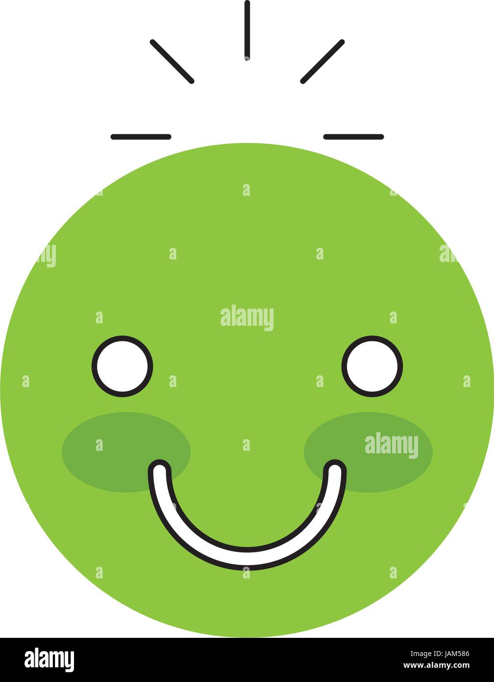 happy face emogy icon Stock Vector Image & Art - Alamy