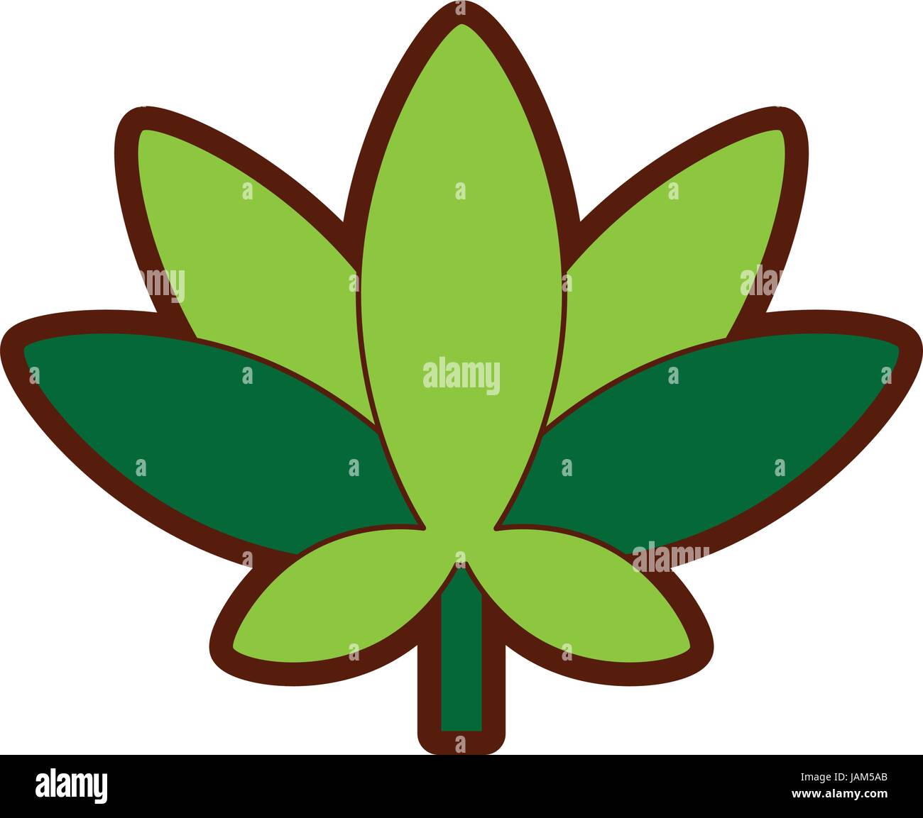 leaf plant decorative icon Stock Vector Image & Art - Alamy