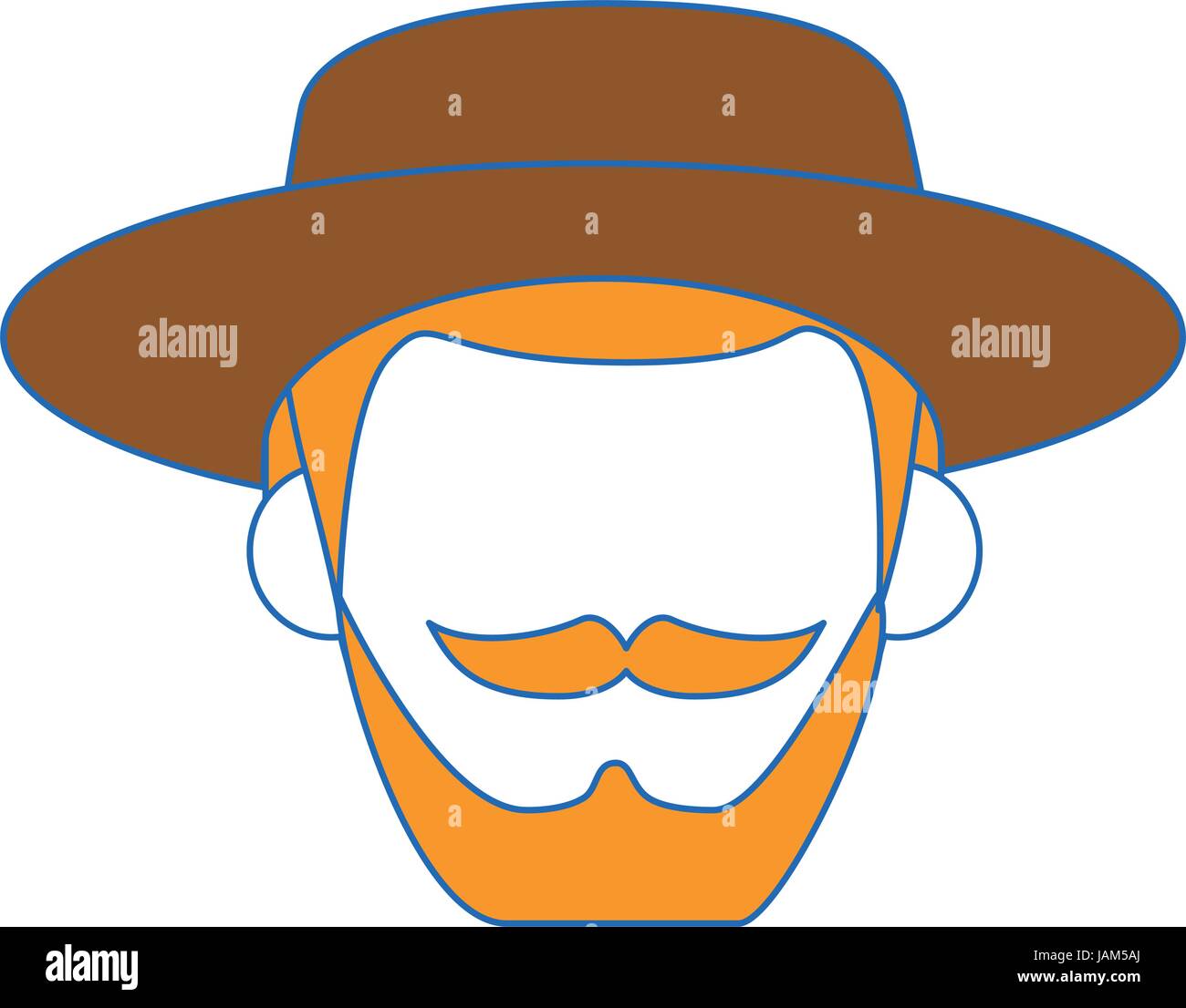 Gardener farmer avatar Stock Vector Image & Art - Alamy