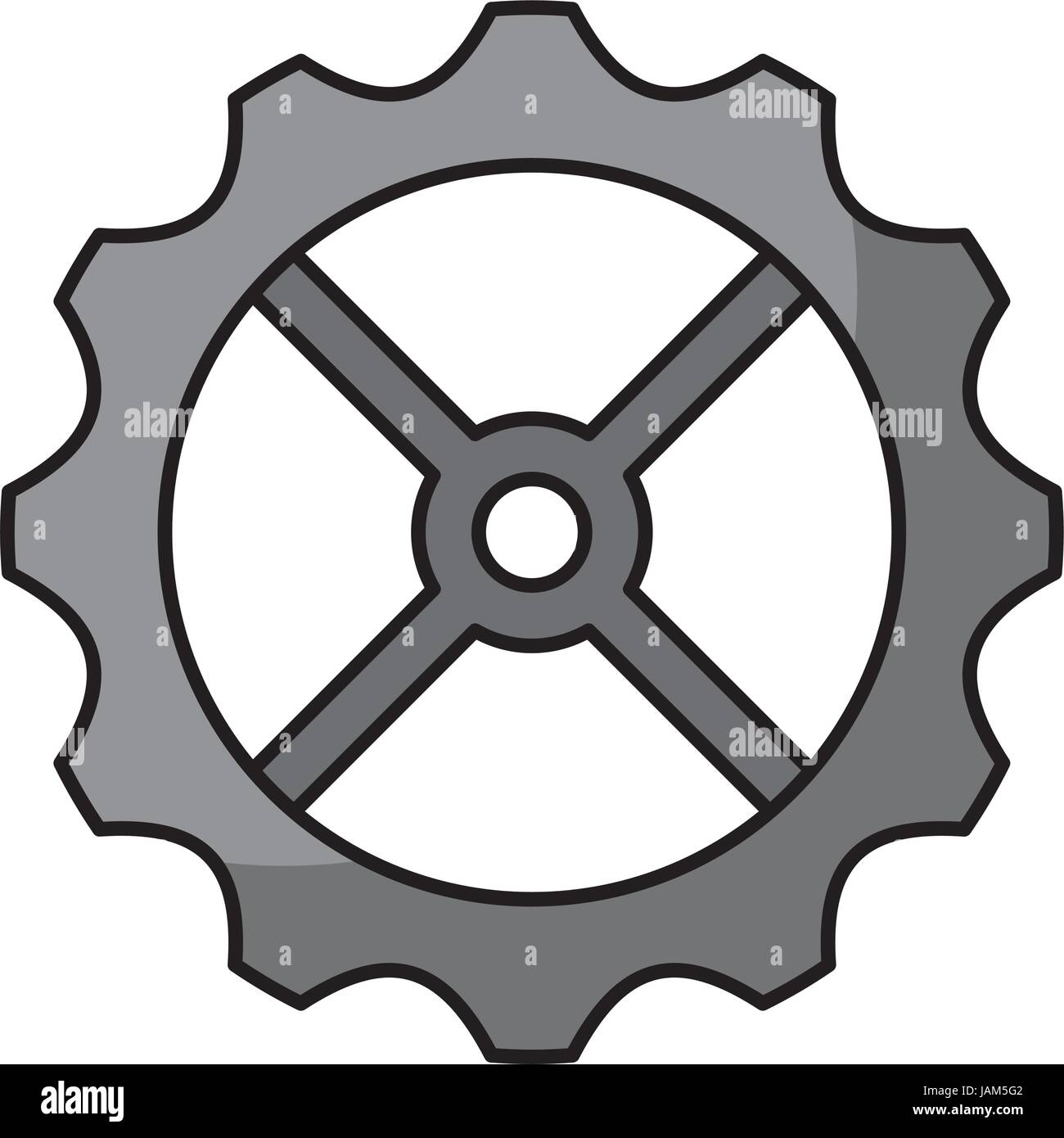 gear machine isolated icon Stock Vector Image & Art - Alamy
