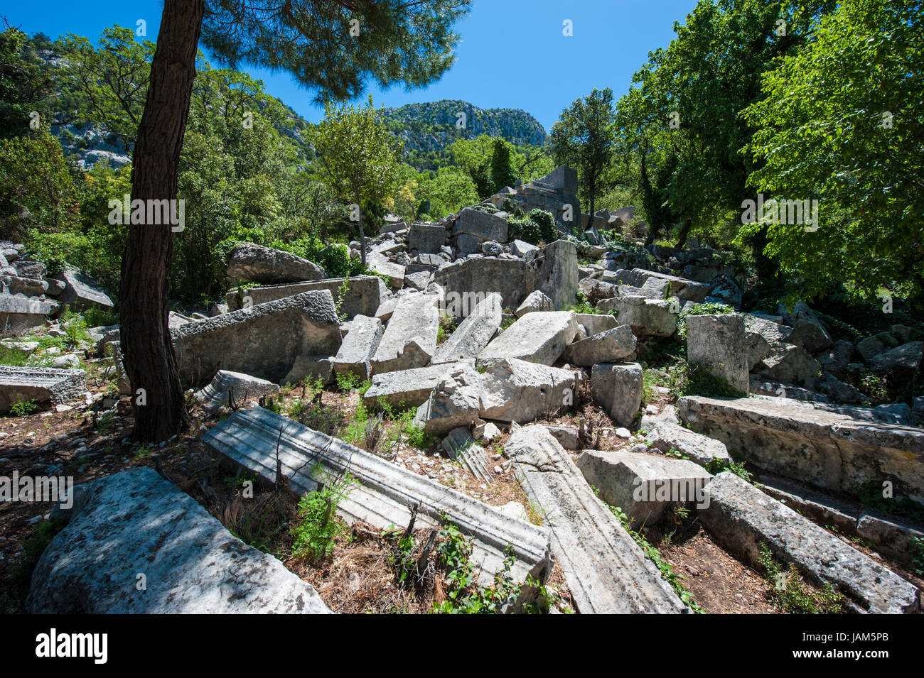 Ancient Pisidian burial place in Termessos, Antalya Province, Turkey ...