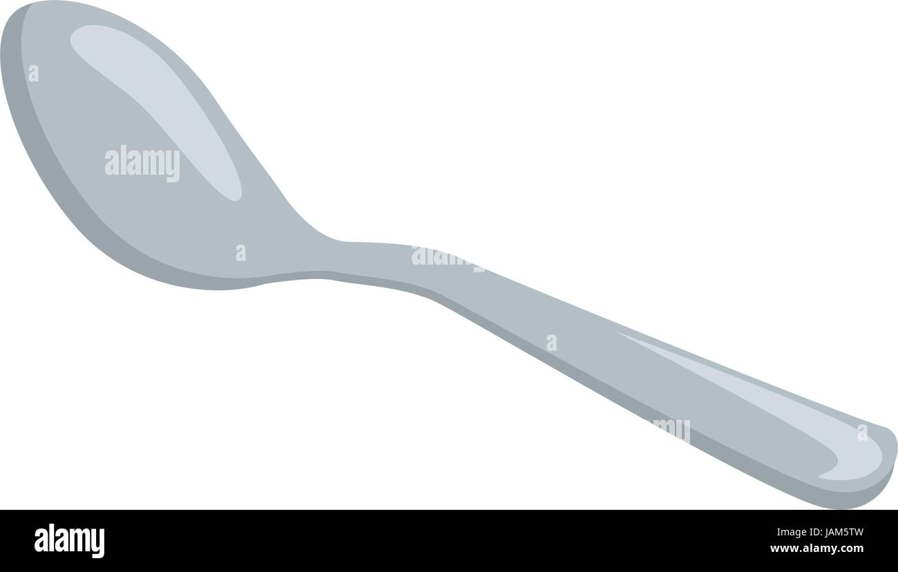 Vintage silver spoon Stock Vector Images - Alamy