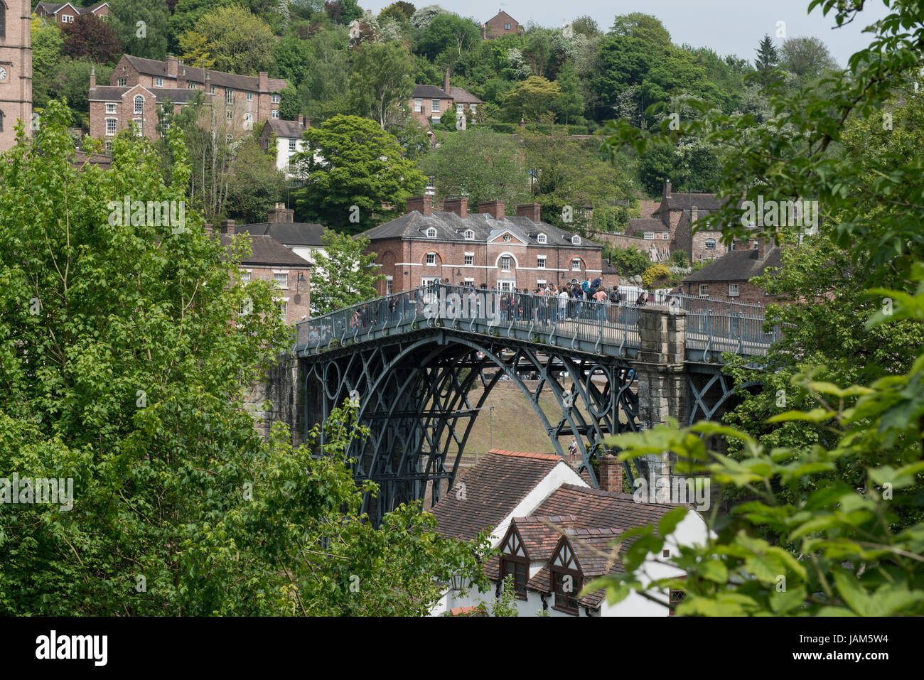 Iron Bridge in Ironbridge, Shropshire was the first bridge of its kind ...
