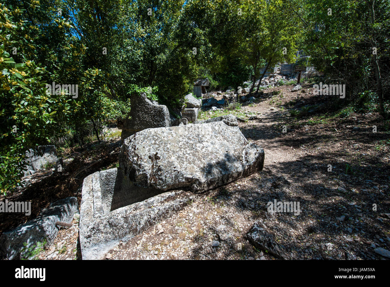 Ancient Pisidian burial place in Termessos, Antalya Province, Turkey ...
