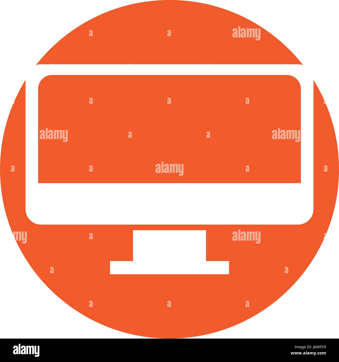 monitor computer desktop isolated icon Stock Vector Image & Art - Alamy