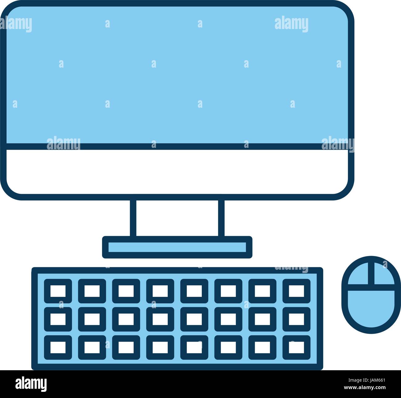 monitor computer desktop isolated icon Stock Vector Image & Art - Alamy