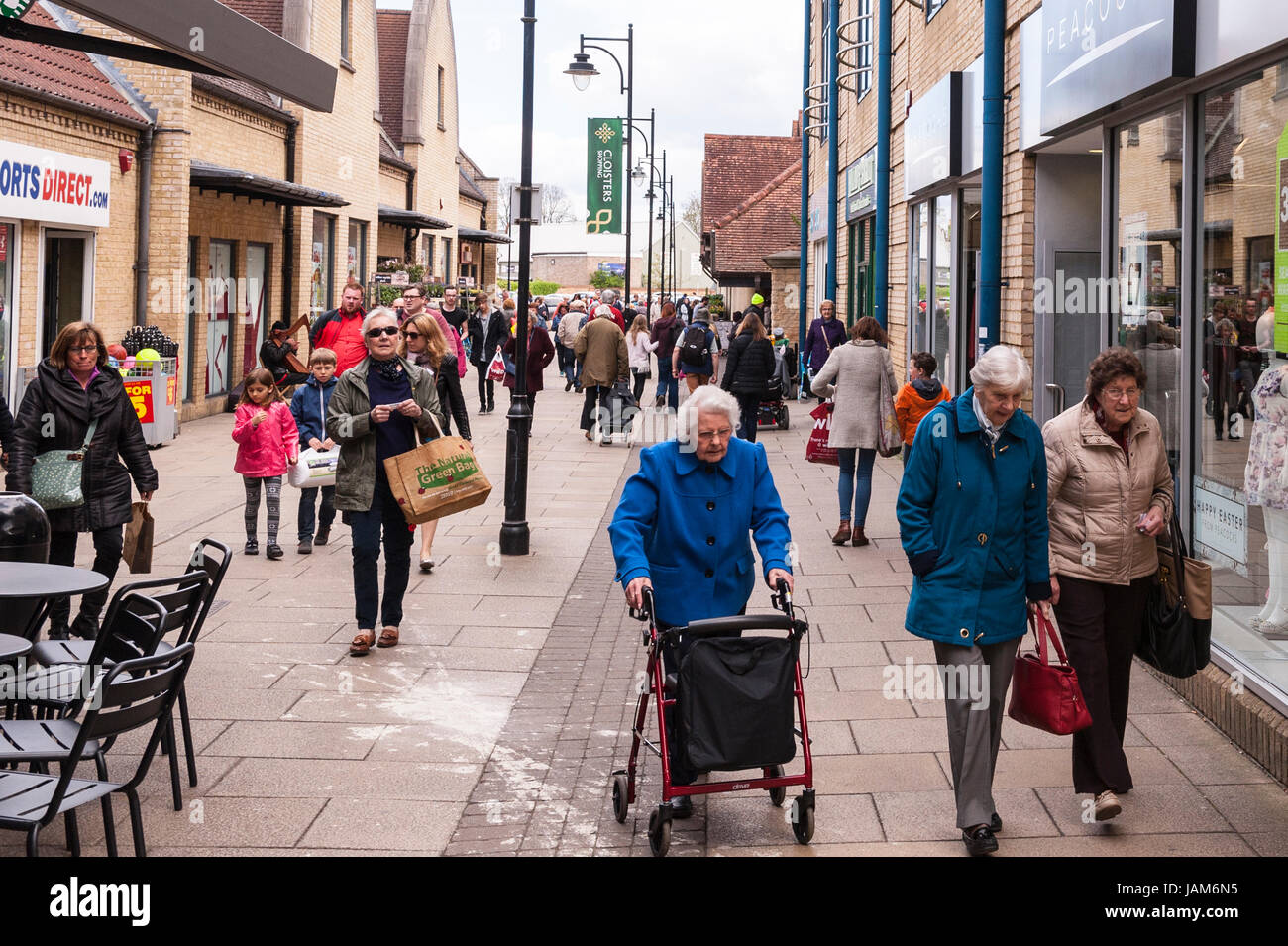 Shopping in Ely , Cambridgeshire , England , Britain , Uk Stock Photo ...