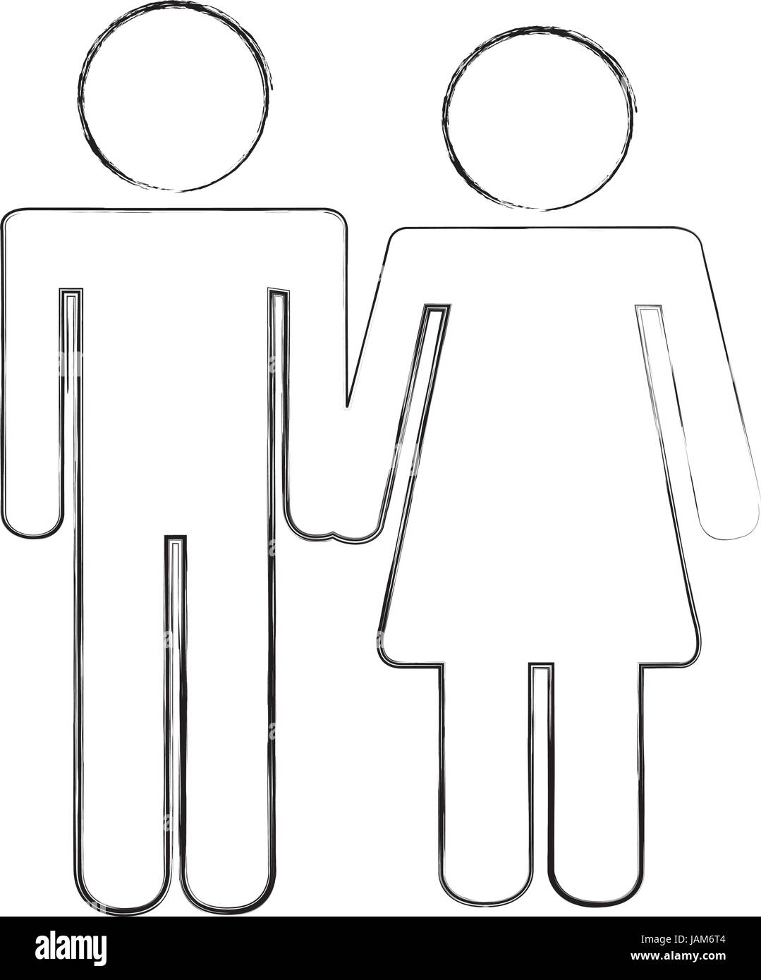 couple human figure silhouette icon Stock Vector Image & Art - Alamy