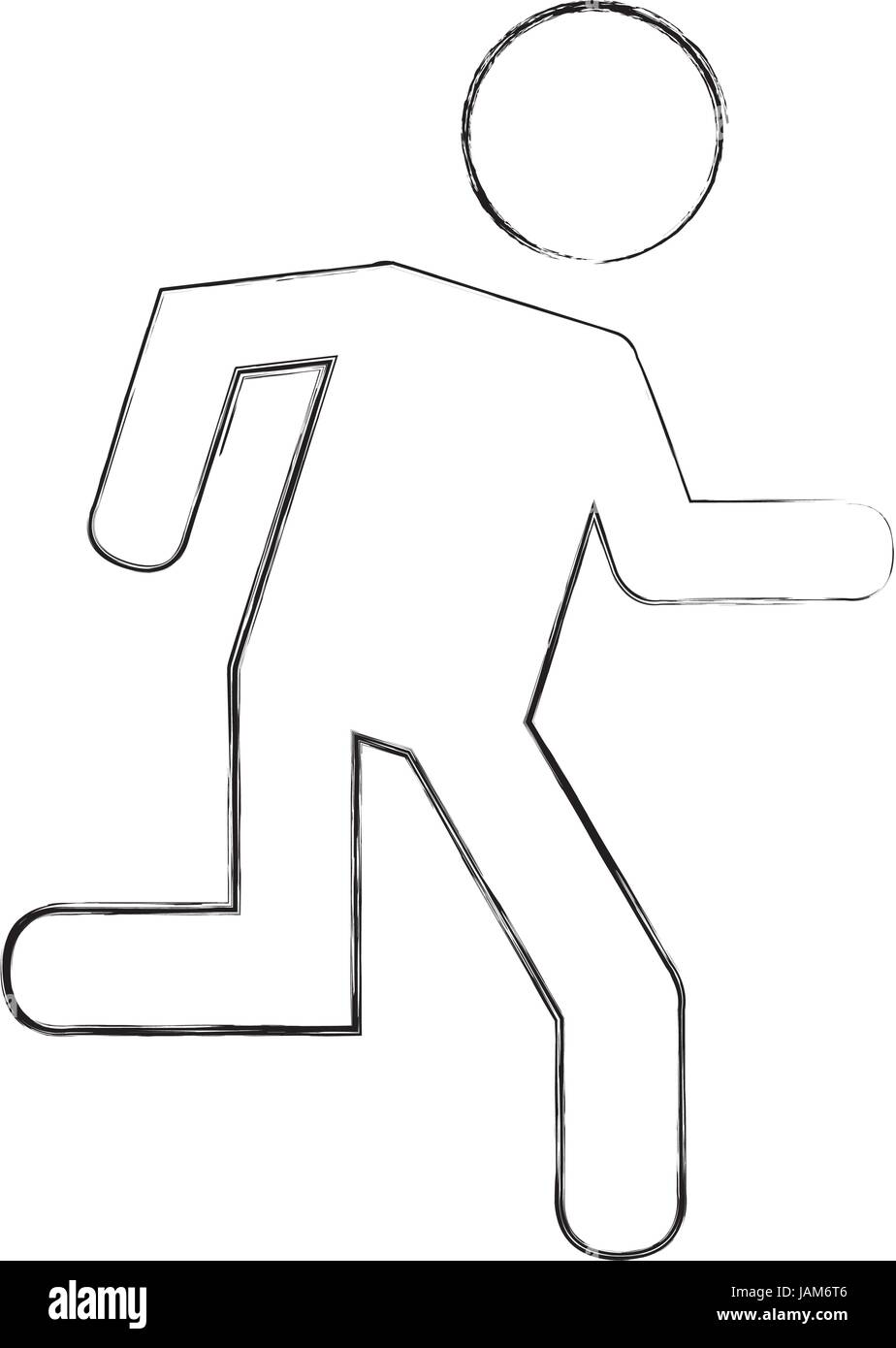 human figure running silhouette icon Stock Vector Image & Art - Alamy