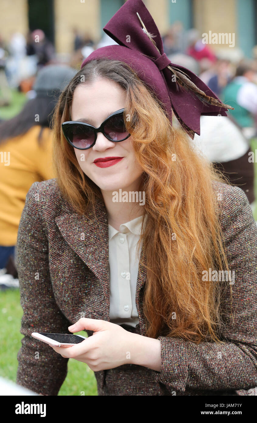 Riders gather for a picnic in Geraldine Mary Harnsworth Park. The Tweed ...