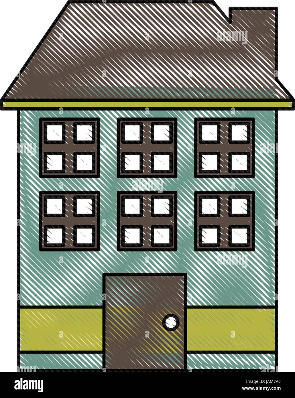 exterior building drawing icon Stock Vector Image & Art - Alamy