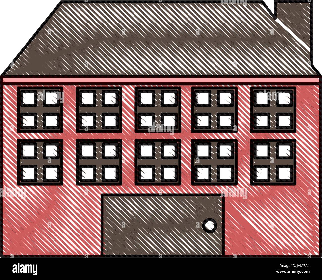 exterior building drawing icon Stock Vector Image & Art - Alamy