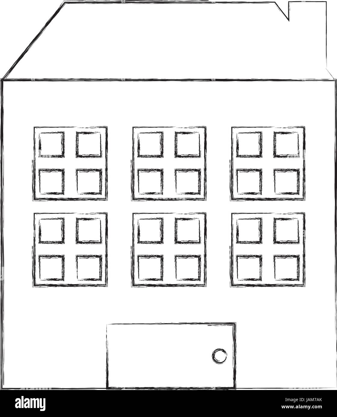 exterior building drawing icon Stock Vector Image & Art - Alamy