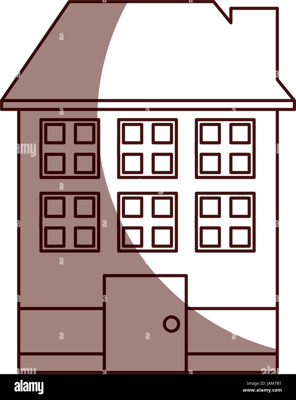 exterior building drawing icon Stock Vector Image & Art - Alamy