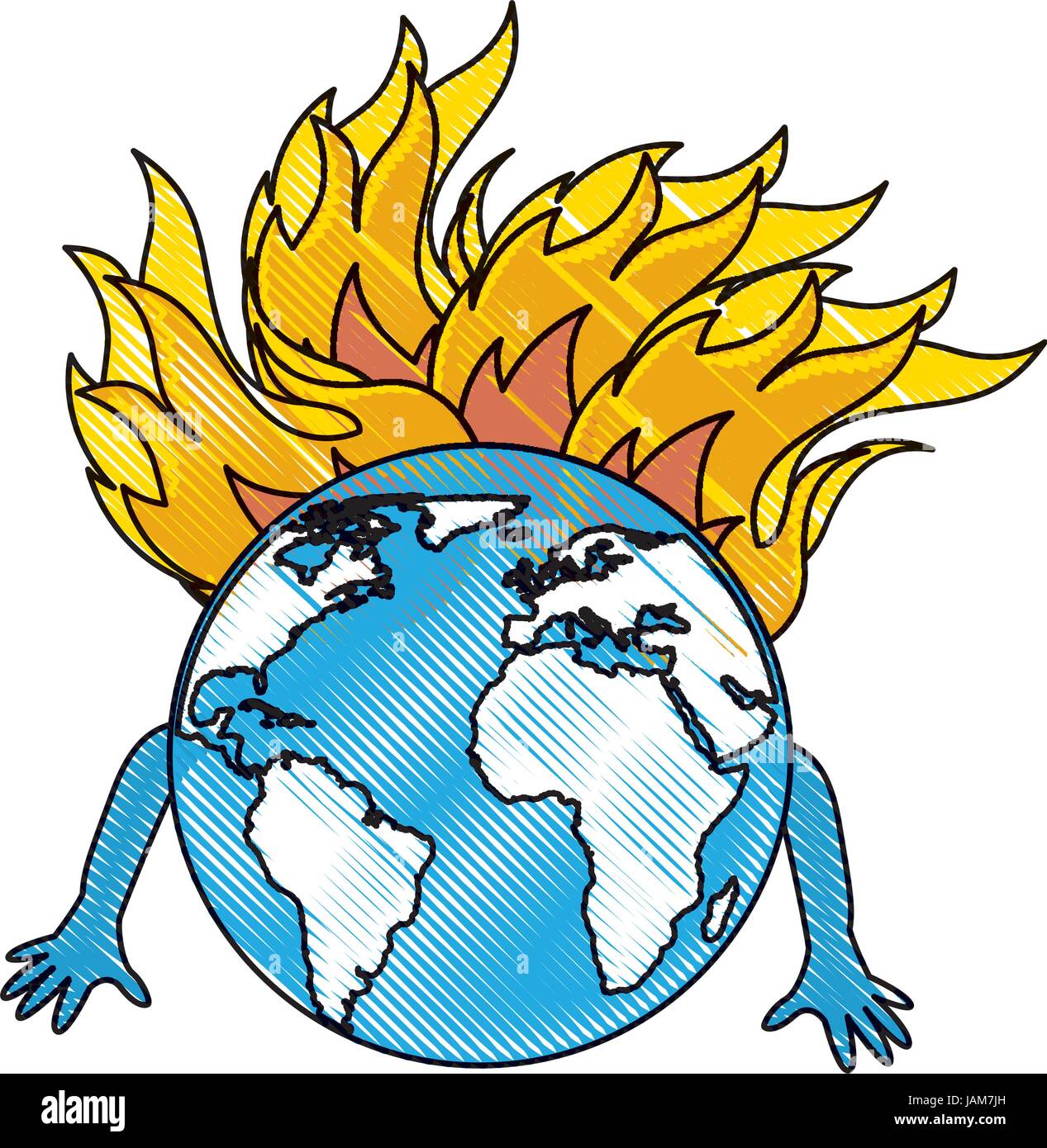 Cartoon Flames High Resolution Stock Photography and Images - Alamy