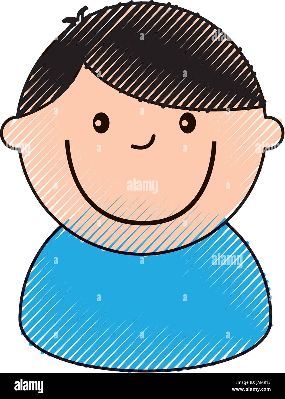 young boy drawing avatar character Stock Vector Image & Art - Alamy