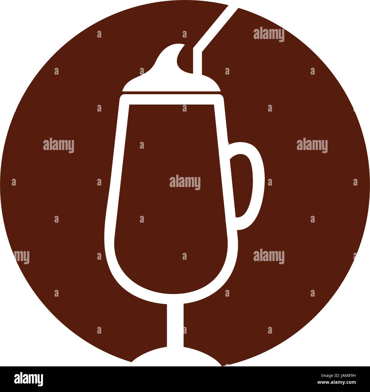 milkshake cup isolated icon Stock Vector Image & Art - Alamy