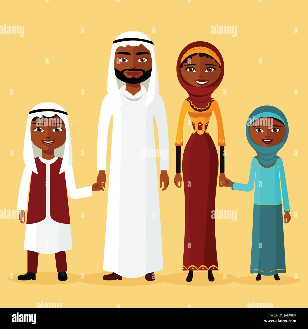 Arabic children Stock Vector Images - Alamy