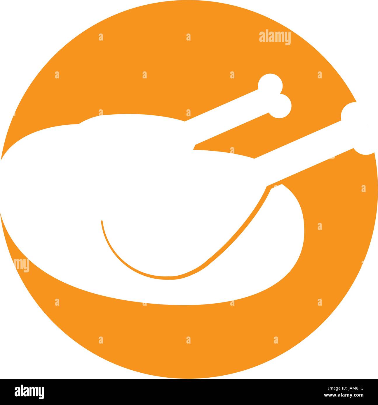 chicken meat isolated icon Stock Vector Image & Art - Alamy
