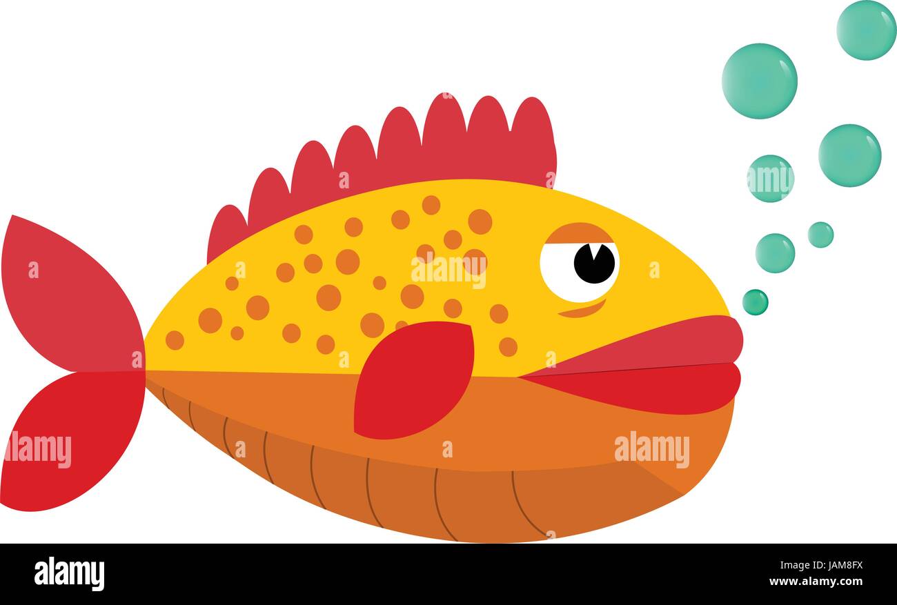 Cute tropical fish cartoon vector Stock Vector Image & Art - Alamy