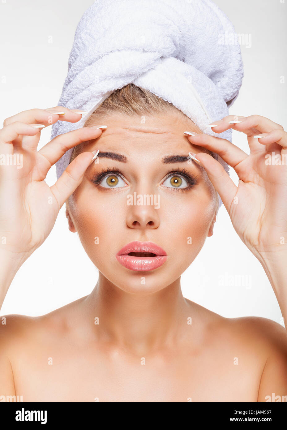 Forehead wrinkles hi-res stock photography and images - Alamy