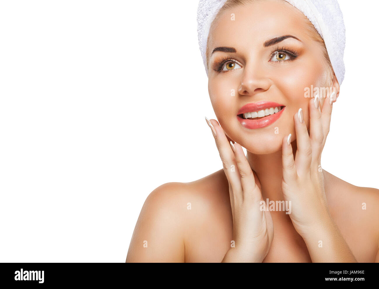 Beautiful woman face hi-res stock photography and images - Alamy