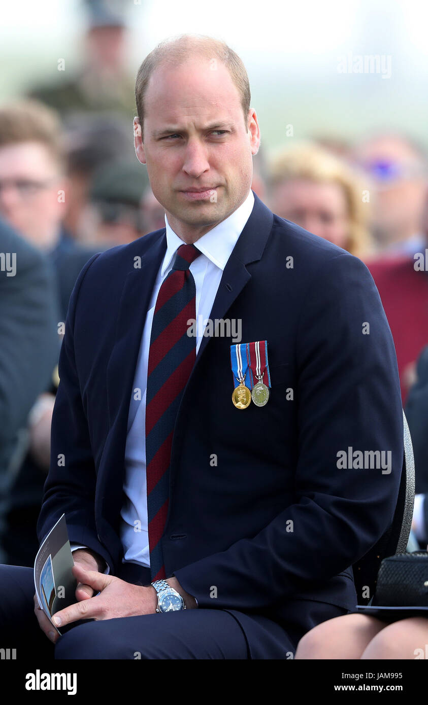 The Duke of Cambridge ahead of a ceremony at the Island of Ireland ...
