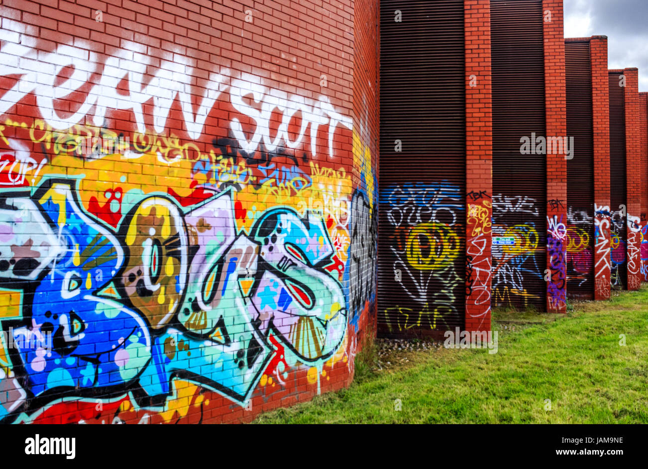 Graffiti along the River Stock Photo - Alamy