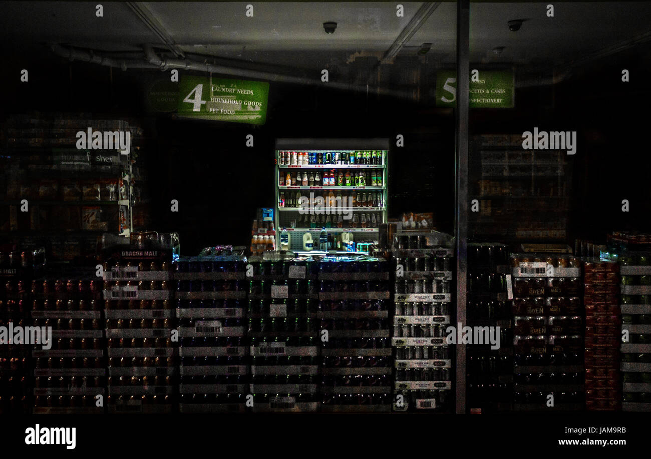 Early Morning Dollar Store Stock Photo - Alamy