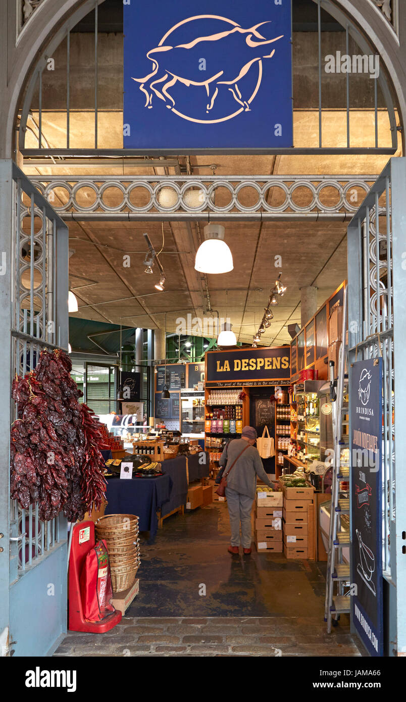 View looking into Delicatessen. Borough Market, London, United Kingdom ...