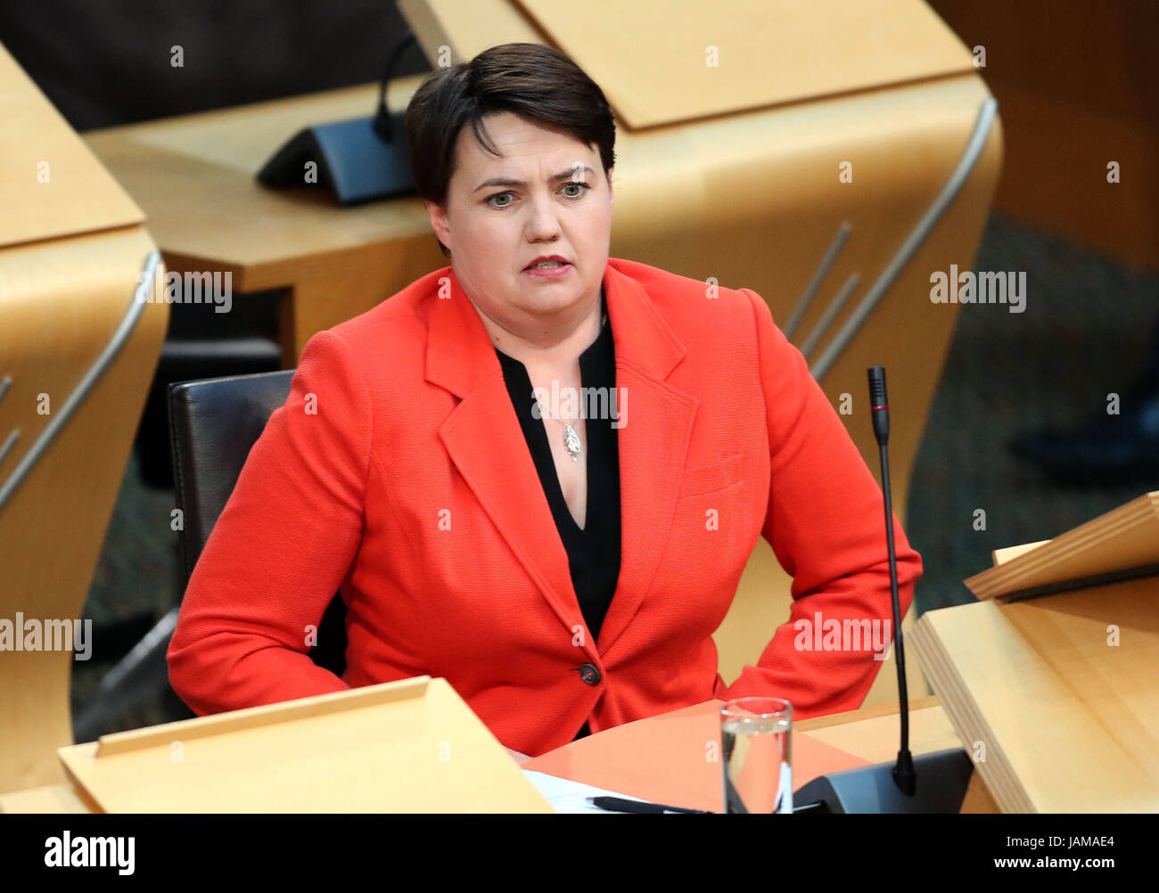 Scottish Conservative leader Ruth Davidson during First Minister's ...