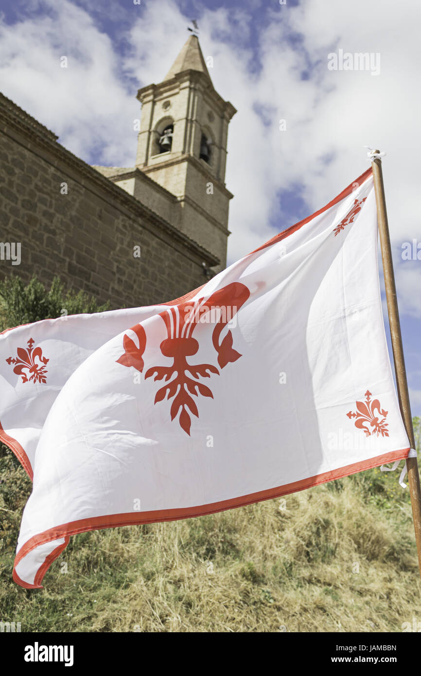 Flag Celtic and medieval war celebration, event Stock Photo - Alamy