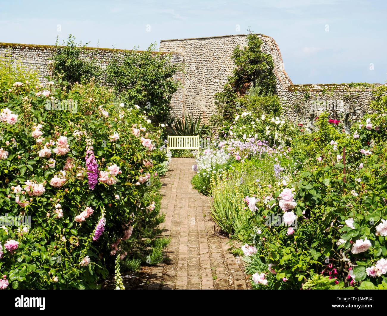 The delightful charm of the rustic walled garden at Wiveton Hall ...