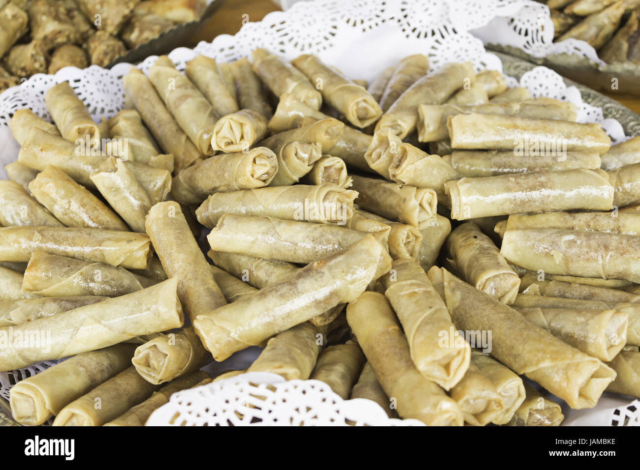 Fried Sweet Moroccan market feeding on food Stock Photo - Alamy