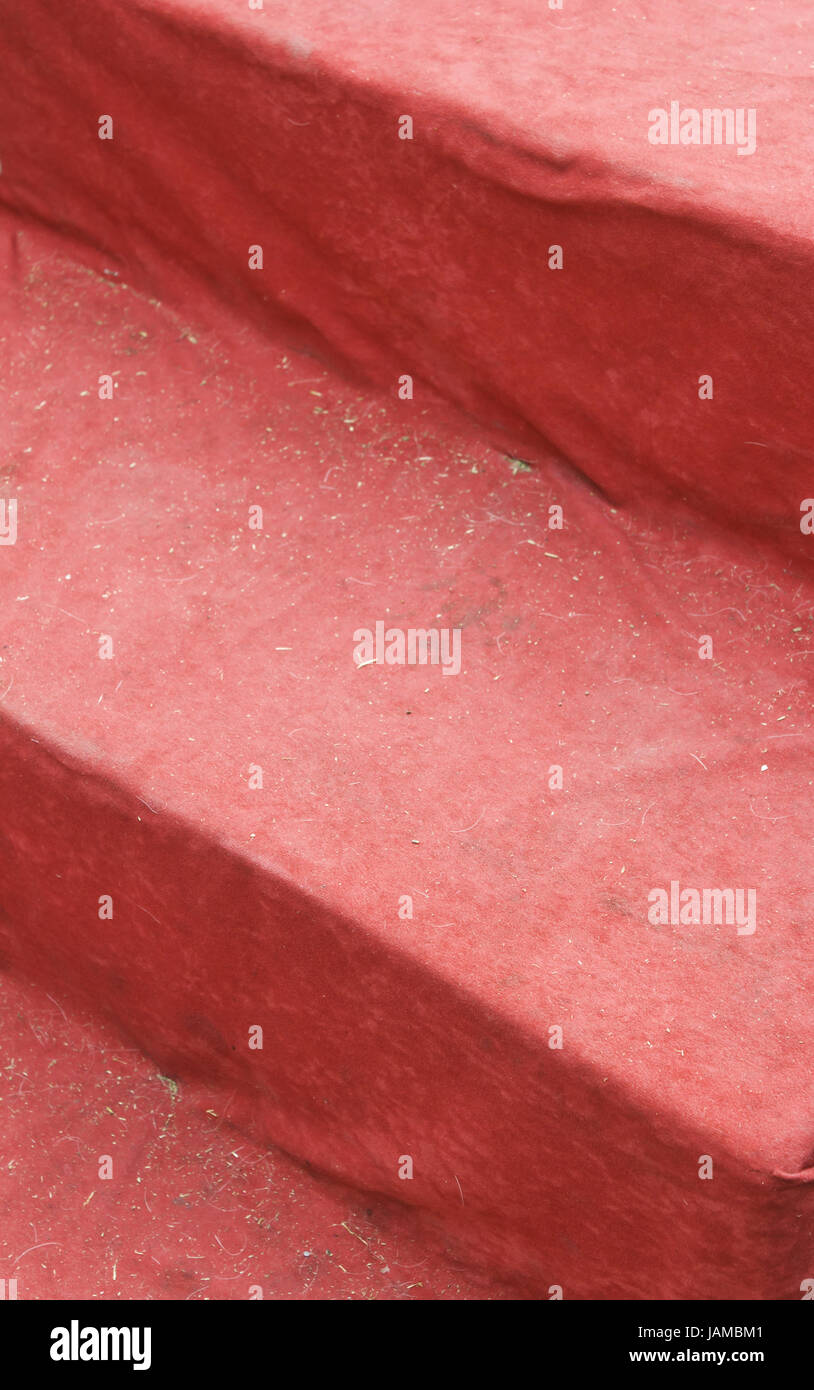 Stairs with red cloth and steps, celebrations and events Stock Photo ...