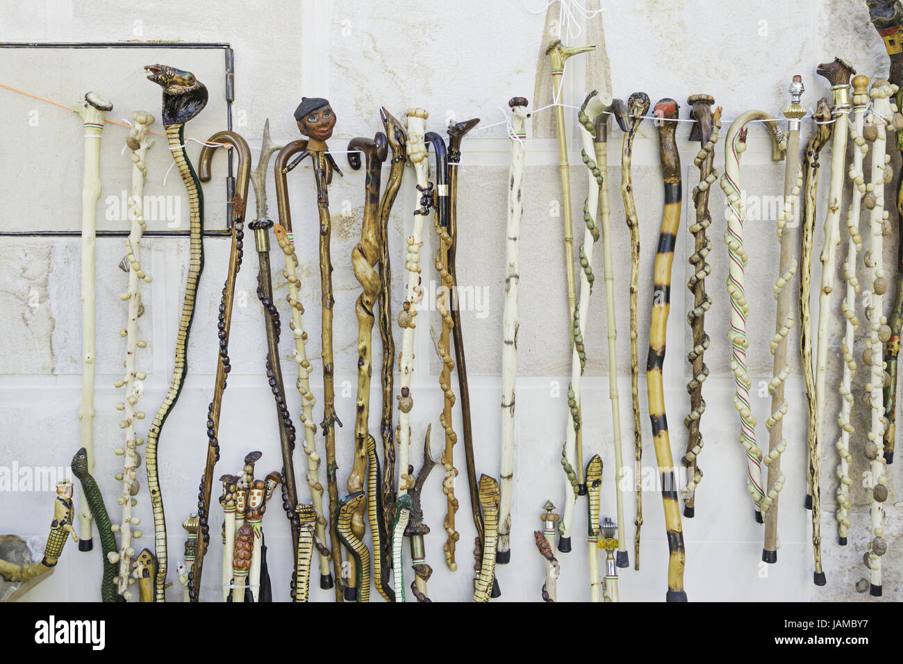 Wooden craft sticks and various forms, object Stock Photo - Alamy