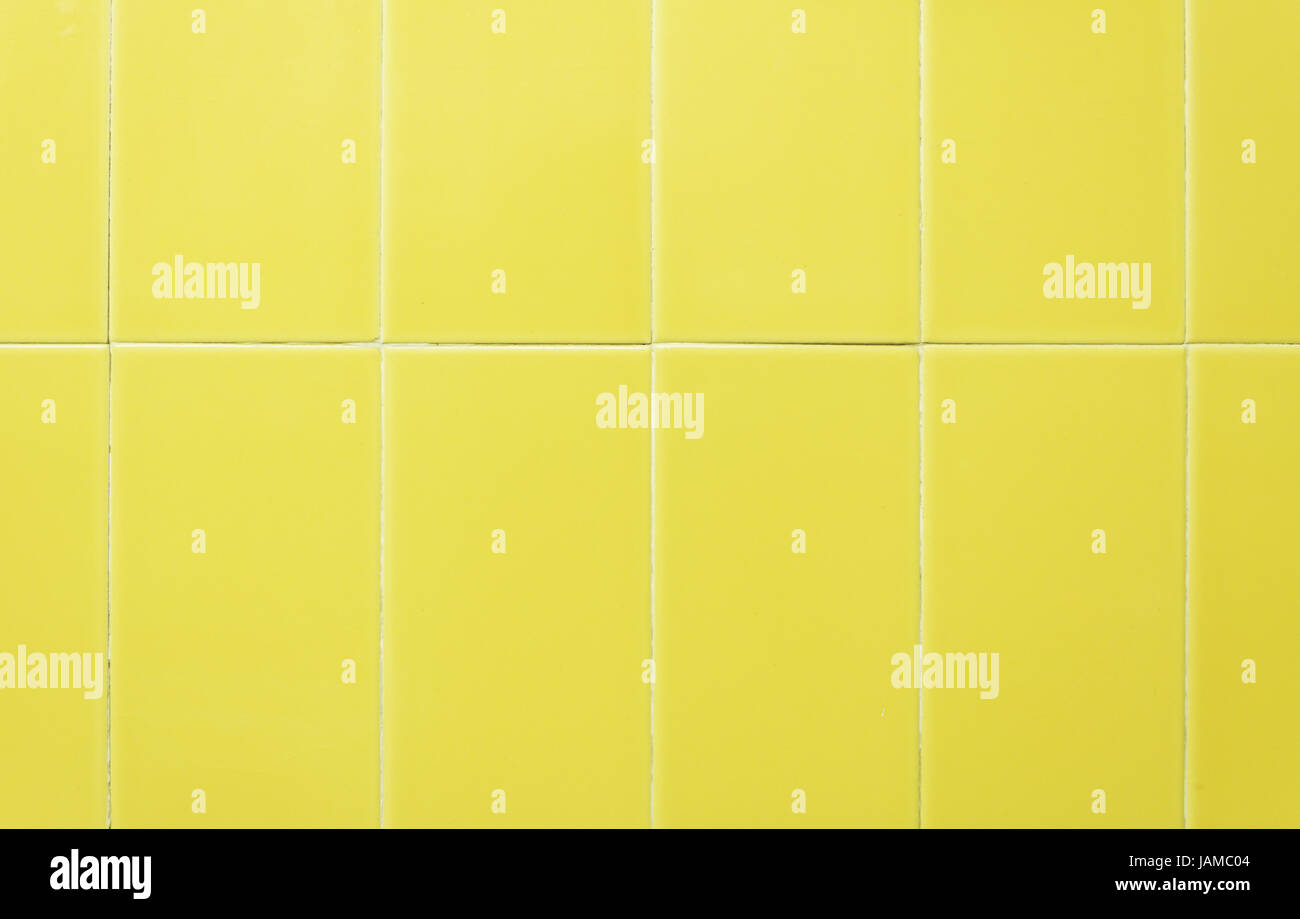 Yellow ceramic tiles inside a home, building and architecture Stock ...