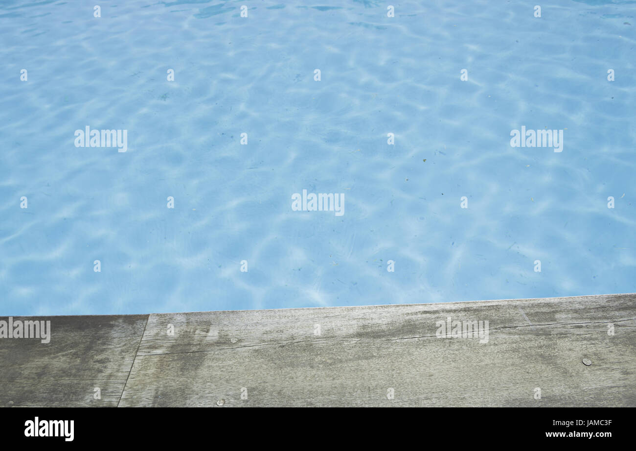 Blue water in pool recreation resort hotel, vacation and relax Stock ...