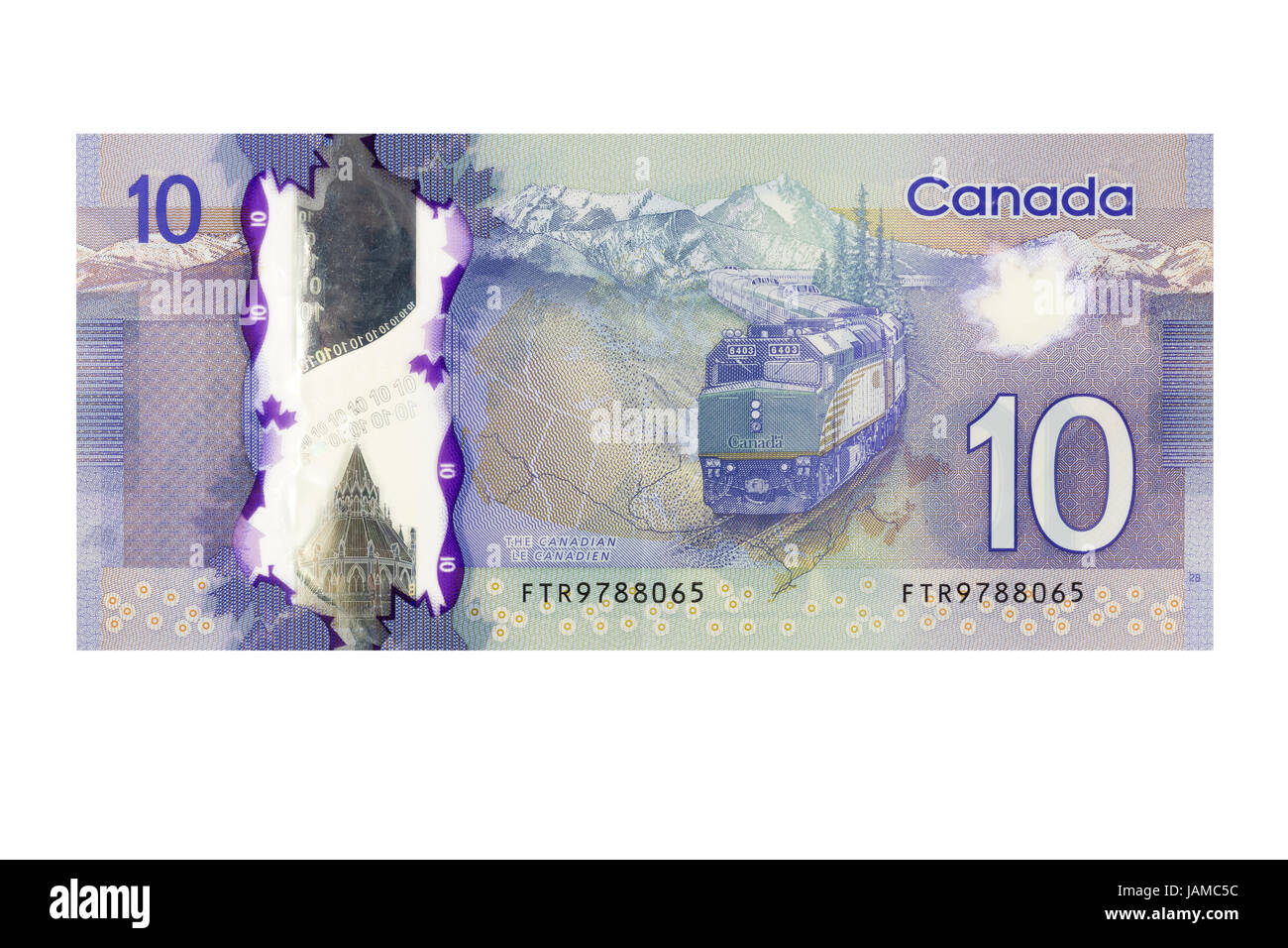 Ten dollar bill canada hi-res stock photography and images - Alamy