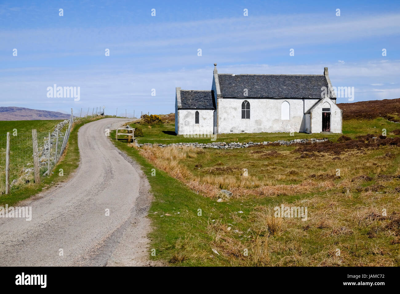 Old Church on the A838 near to Durness, Sutherland, Scotland Stock ...