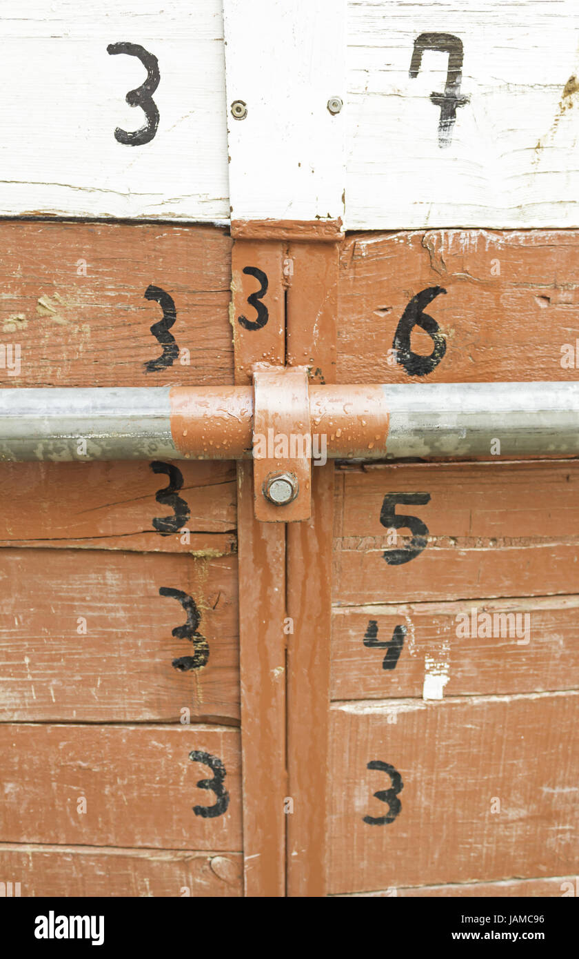 Barrier wooden bull bullring, event and celebration Stock Photo - Alamy