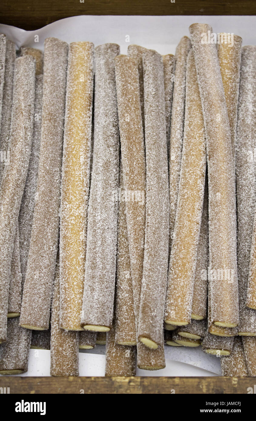Licorice different colored sugar in candy store, sell and trade Stock ...