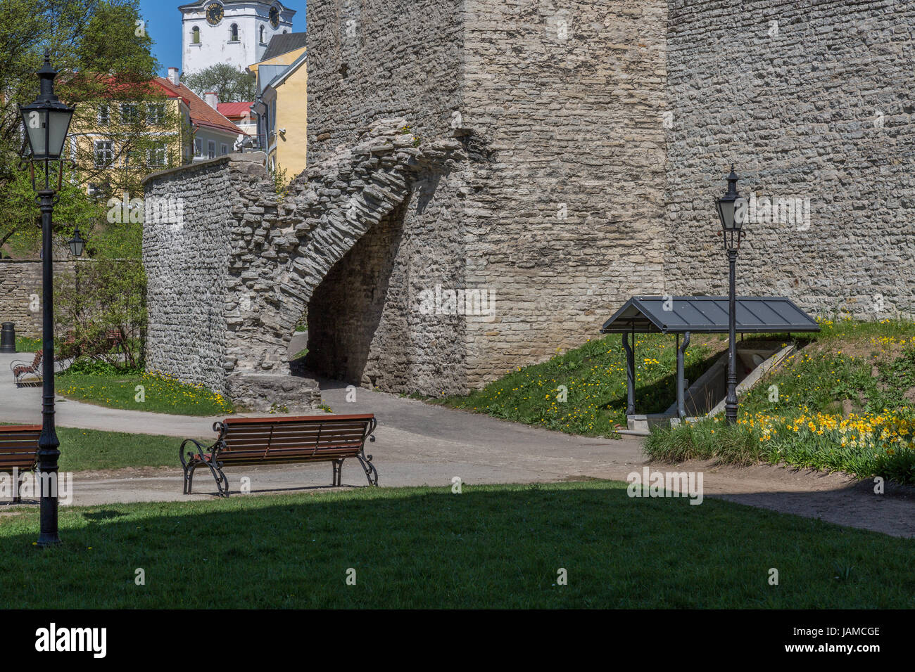 Spring In Tallinn Old Town Stock Photo - Alamy