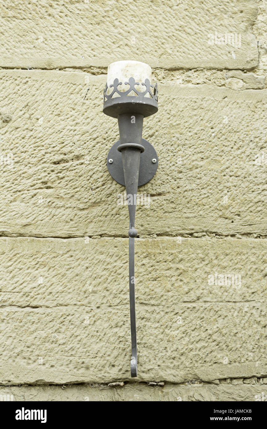 Ancient Medieval Wall Torch Building, construction and history Stock ...